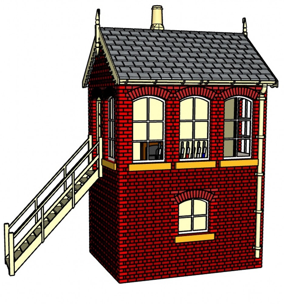 Kippo Brick Signal Box Kit | Garden Railway Specialists Tel:01844 345158
