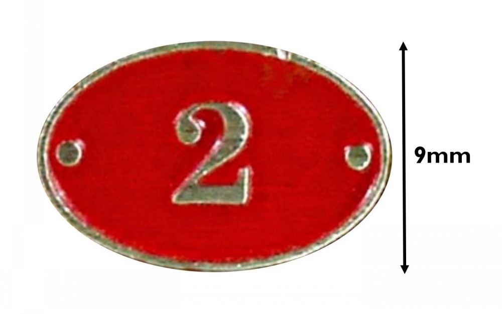 Custom Name & Number Plates Small Oval Serif - pair | Garden Railway ...