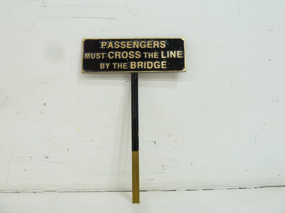 Post Mounted Passengers Must Cross Using Bridge. | Garden Railway ...