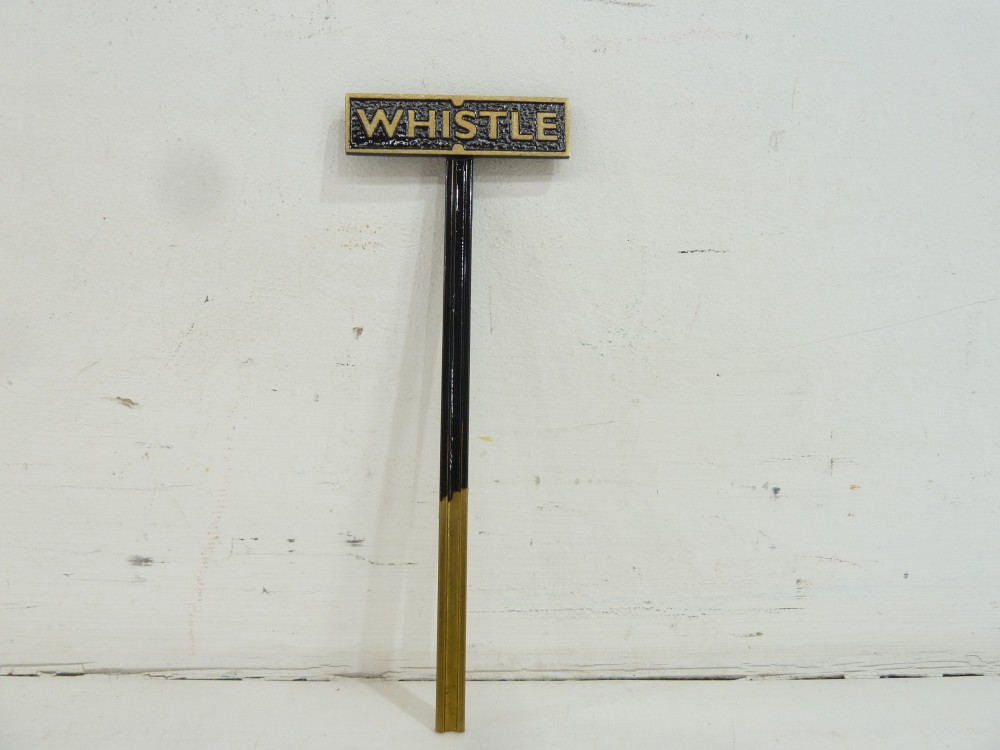 Post Mounted Whistle Sign | Garden Railway Specialists Tel:01844 345158