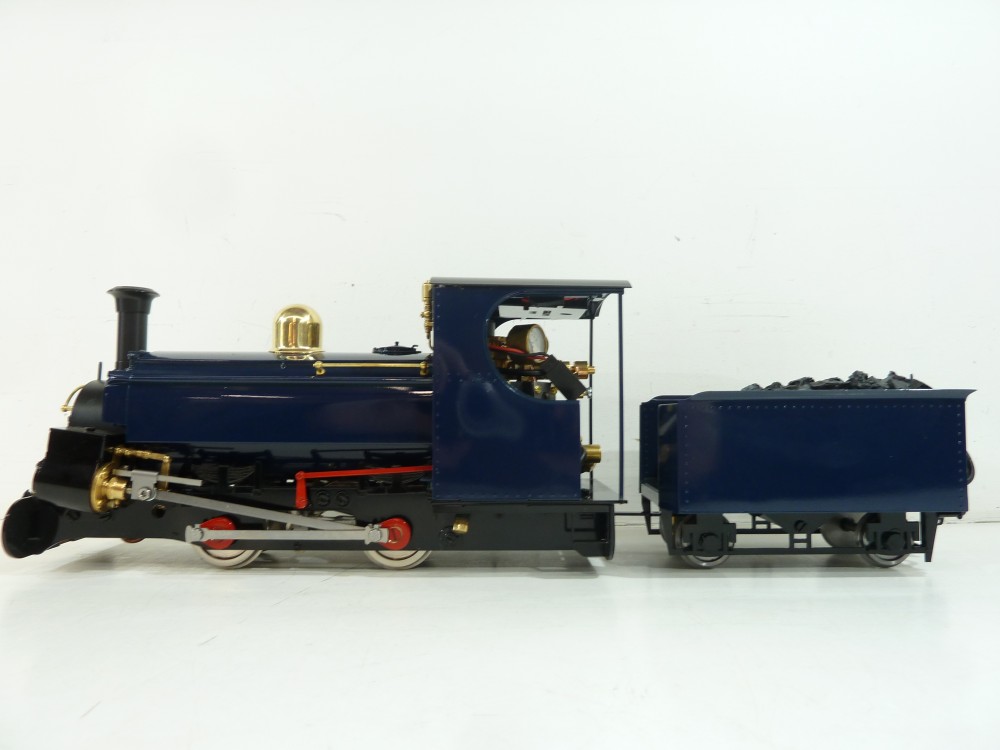 Linda R/C 0-4-0 Live Steam Locomotive Midnight Blue | Garden Railway ...