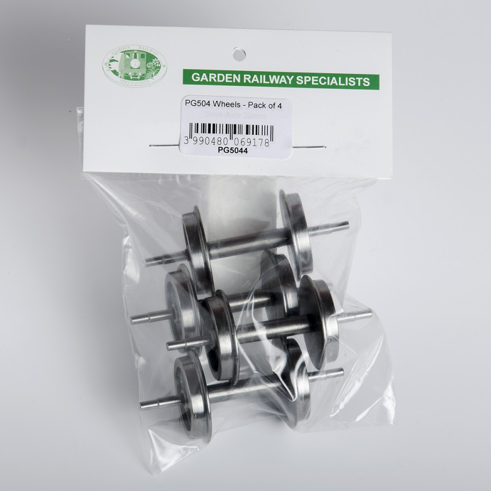PG504 Wheels - Pack of 4 | Garden Railway Specialists Tel:01844 345158