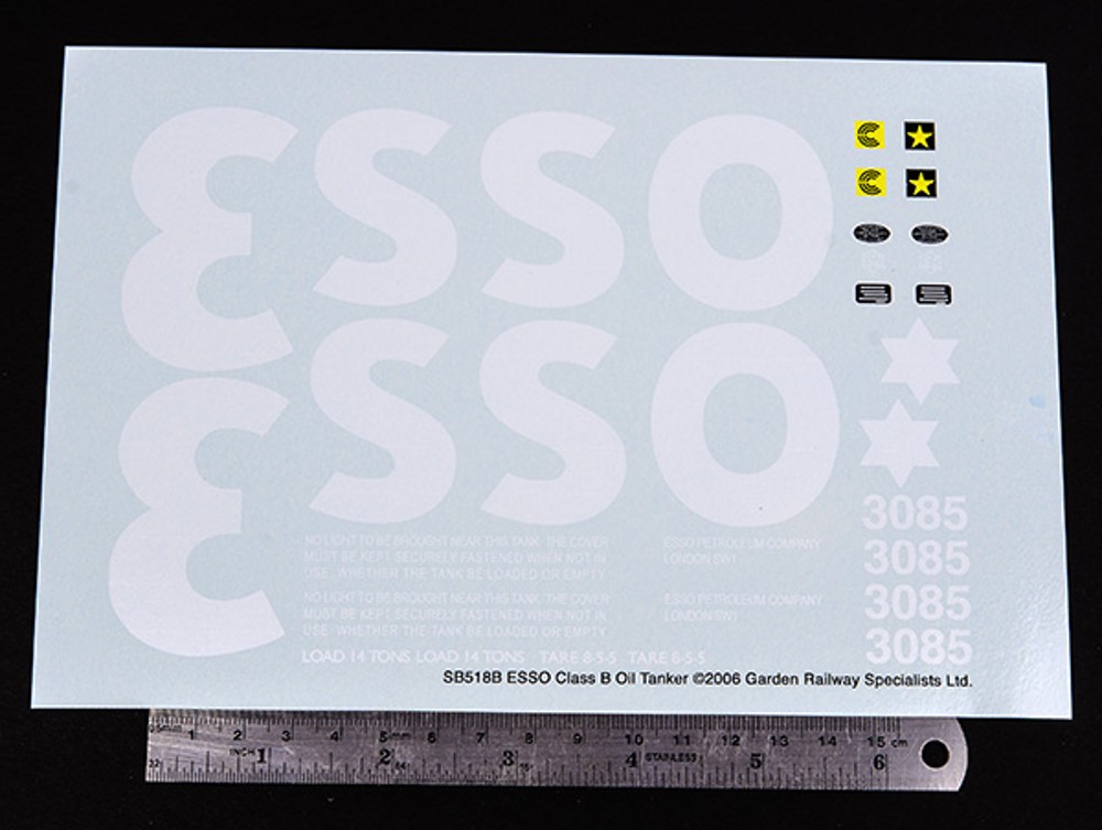 Esso Class B Tanker Early | Garden Railway Specialists Tel:01844 345158