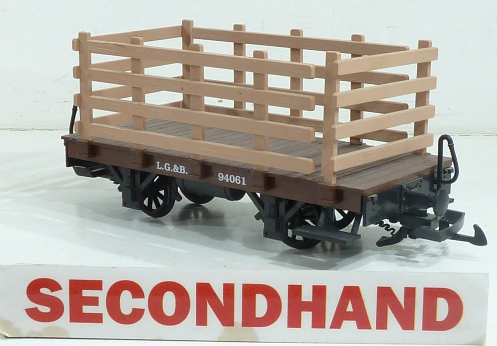 Toy train cattle wagon #94061 Unboxed | Garden Railway Specialists Tel ...