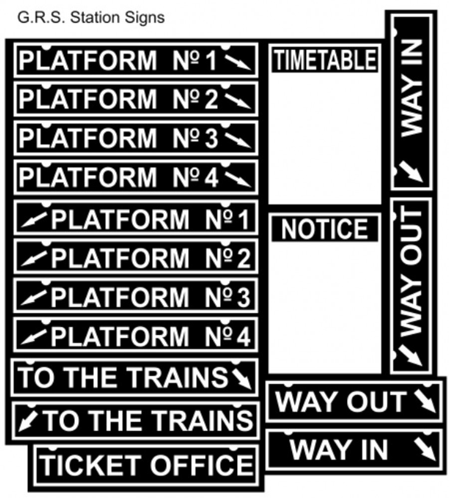 Station Signs Etch | Garden Railway Specialists Tel:01844 345158