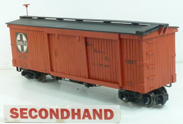 Scratch Built 'Santa Fe Orange box car' unboxed | Garden Railway ...
